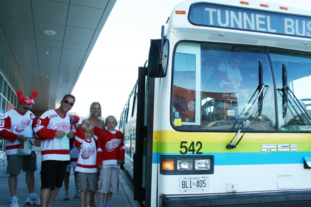 Red Wing fans boarding the bus - Transportation Riders United