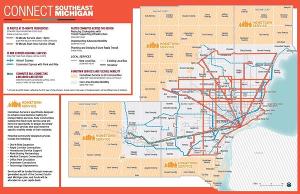 newly proposed regional transit plan map image - Transportation Riders ...