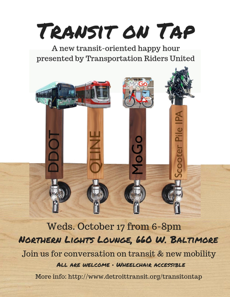 Transit on Tap Smaller Flyer - Transportation Riders United